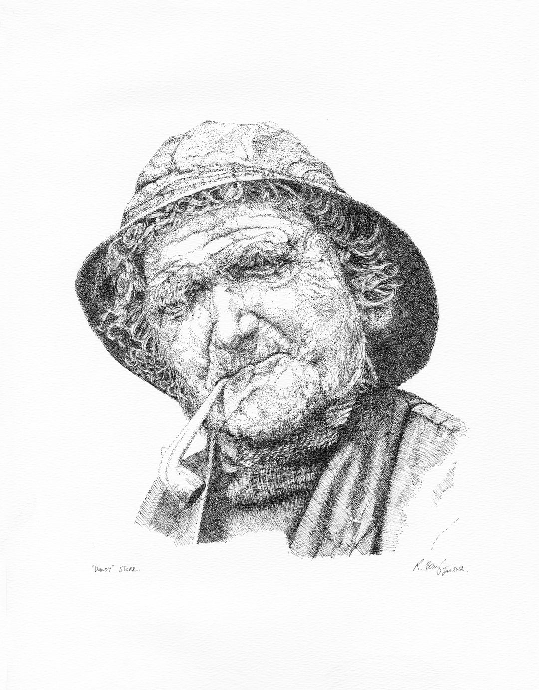 Dandy Storr, Whitby Fisherman, Pen and Ink Limited Edition. North ...
