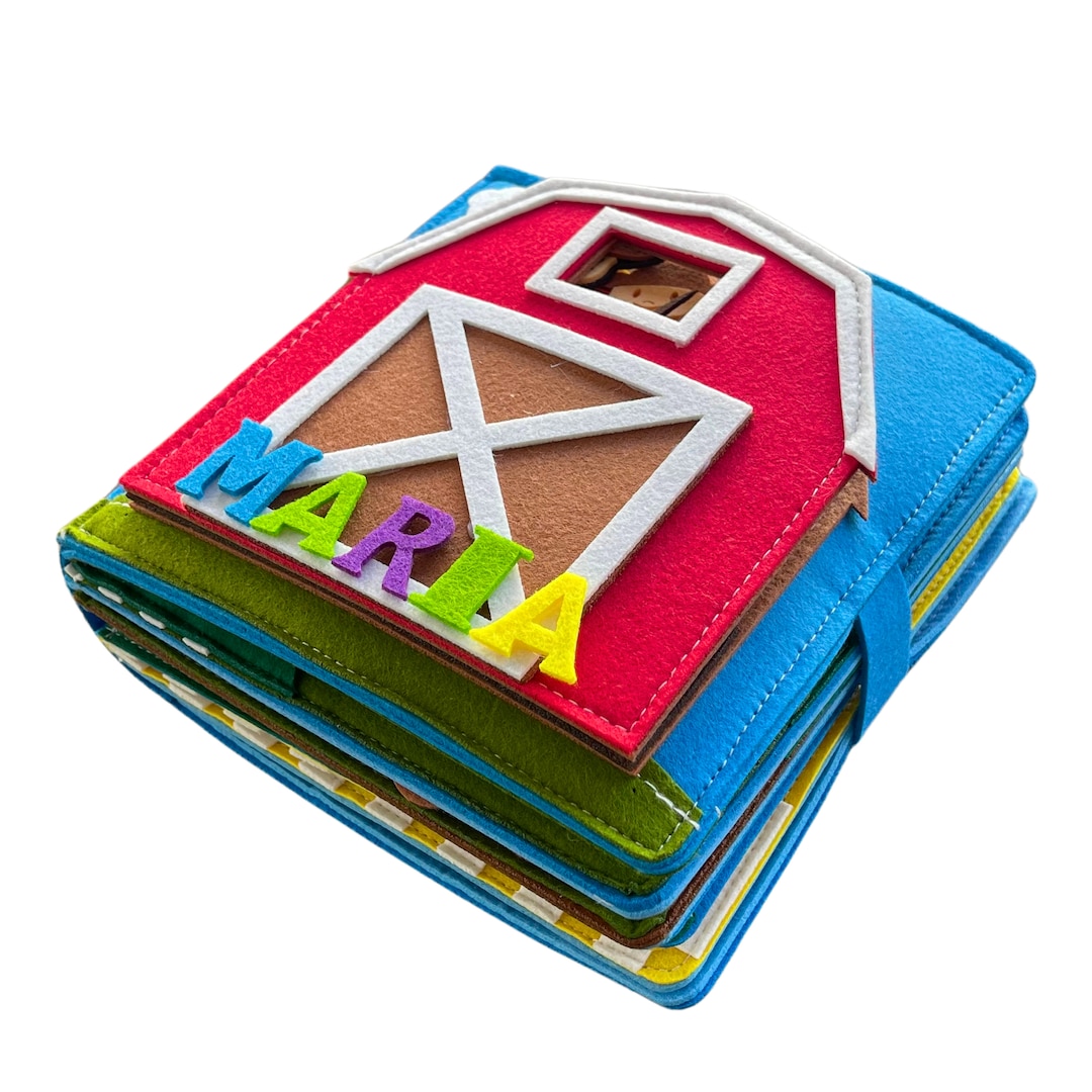 Activity Busy Book, Montessori Educational Book for Kids, Personalized ...