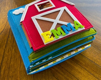 Toddler Quiet Book Dollhouse for Early Child Development Gift for Girl ...