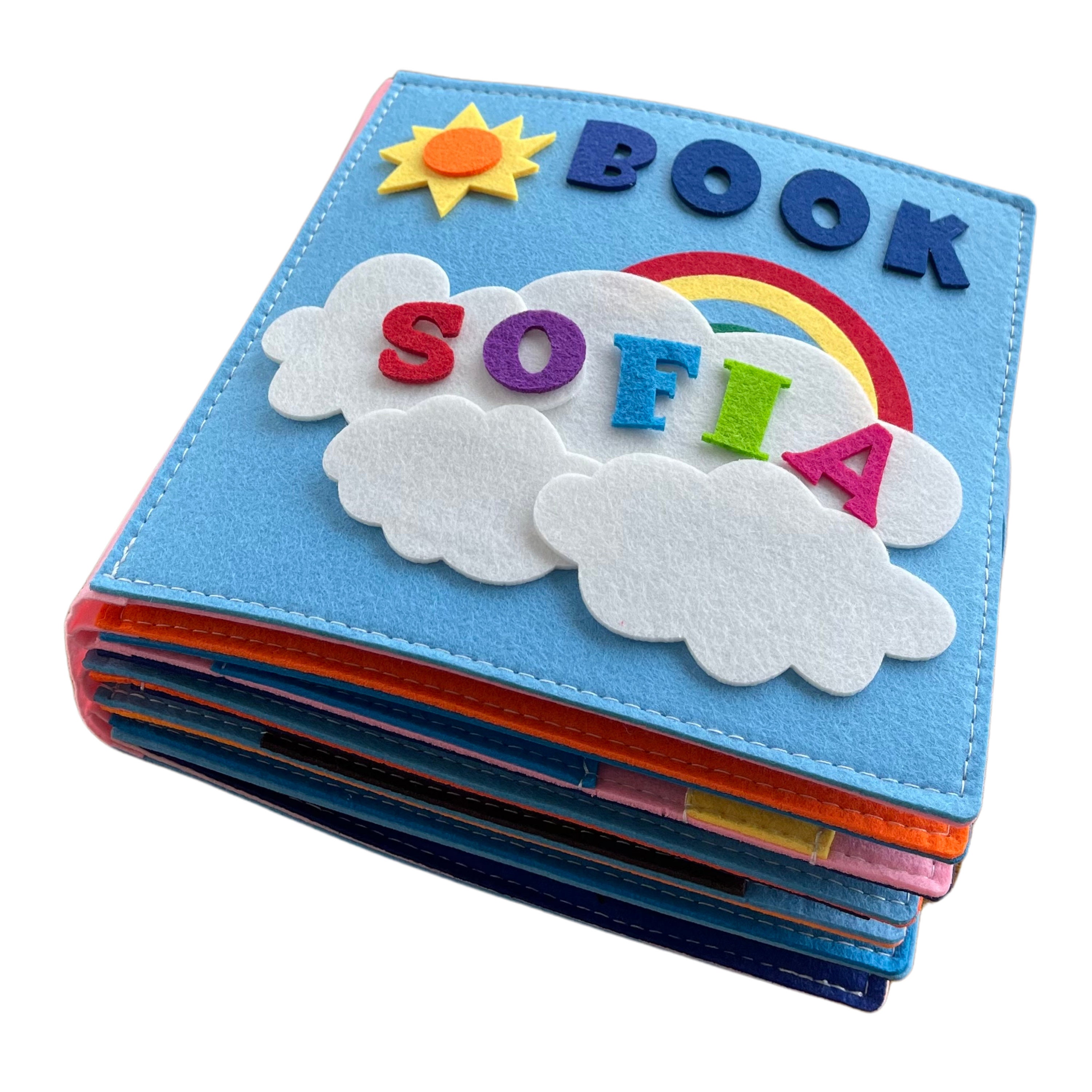 Personalized Quiet Book for Toddlers, Activity Busy Book, Learning Soft ...
