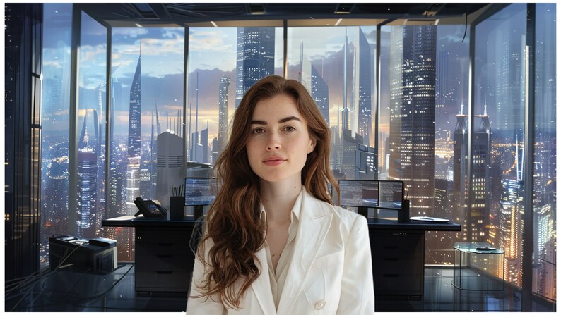 Modern Office Digital Backdrops for Professional Headshots & Business ...