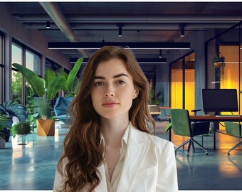 Elegant Modern Design Digital Office Backdrops for Business Portraits ...