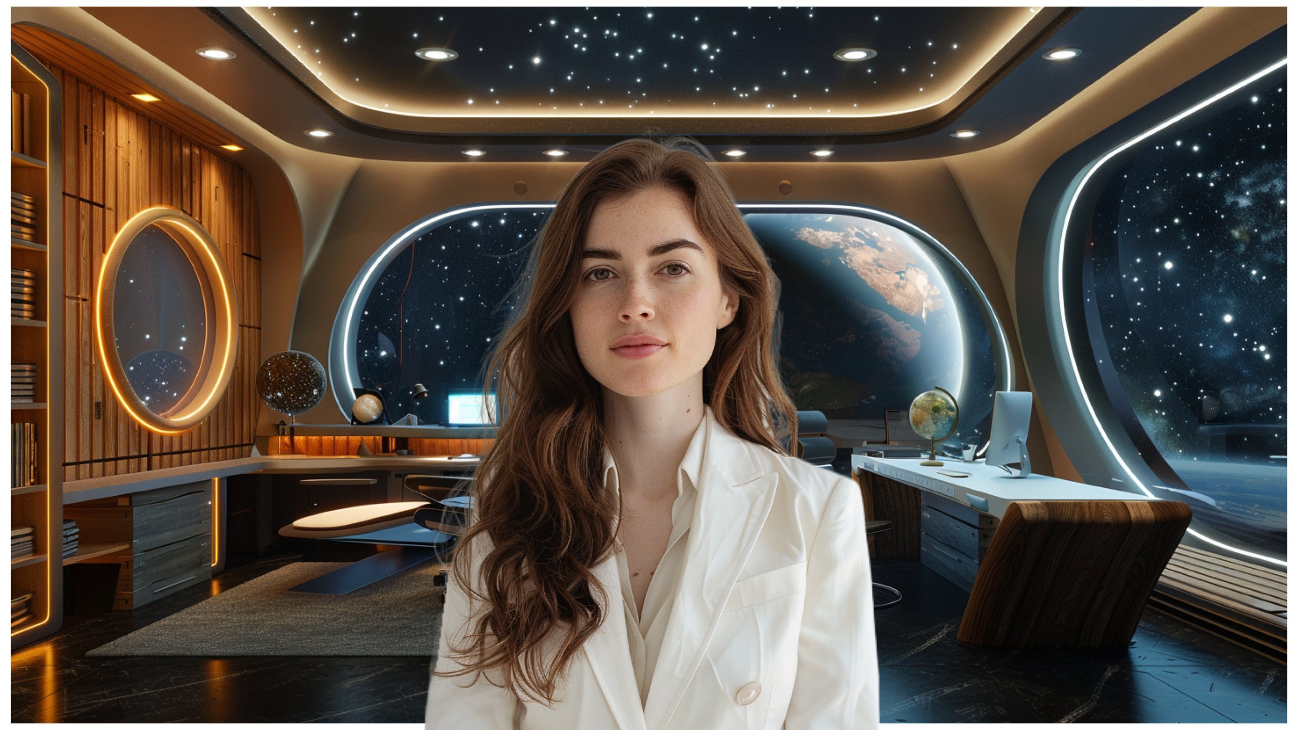 Space Office Virtual Background Tech Zoom Backgrounds Backdrop ...