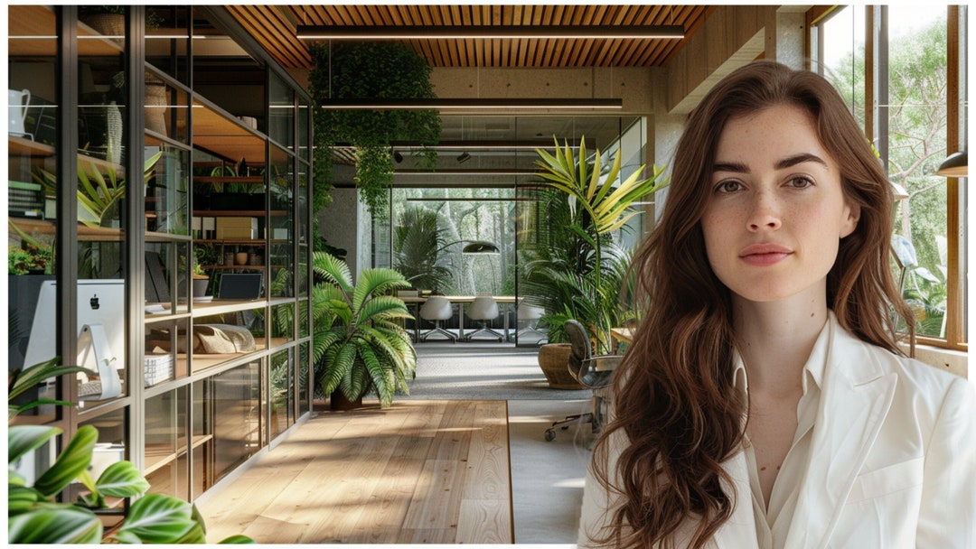 Zoom Background With Greenery Natural Trees View, Virtual Home Office ...