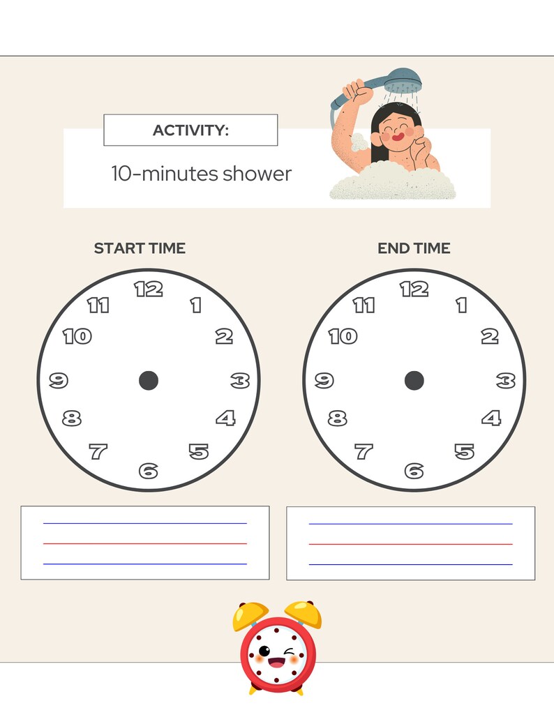Learn the Clock Worksheets for Kids Downloadable and Printable - Etsy