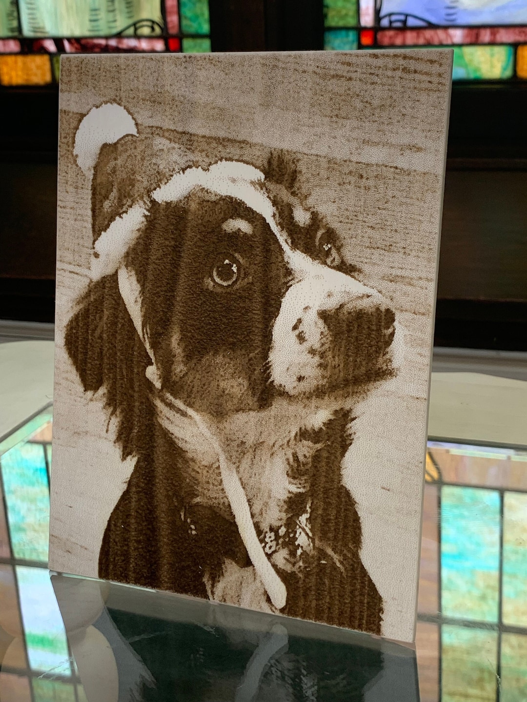 Wood-burned Laser Photo - Your Photo on Aspen Wood - Etsy