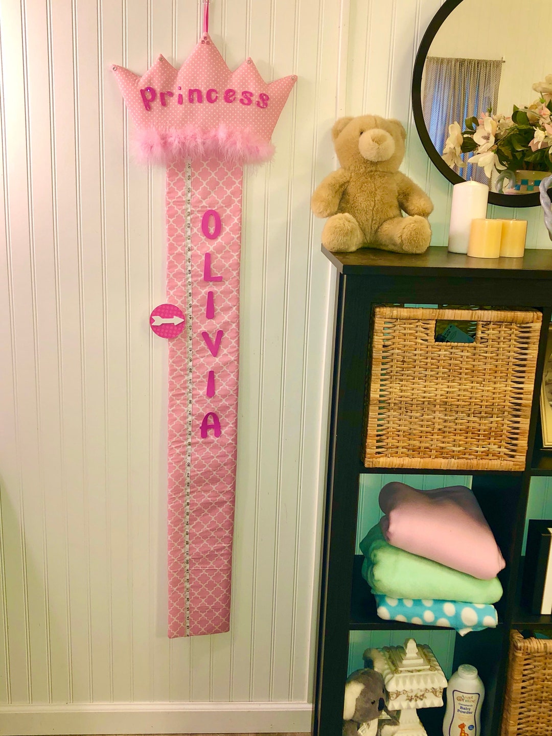 Princess Watch Me Grow Happy Scraps Too Height Measuring Chart - Etsy