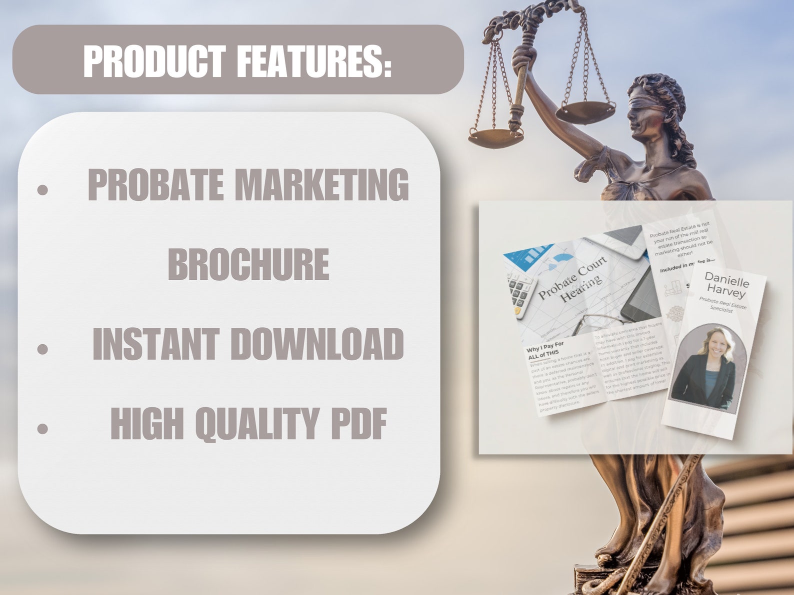 Real Estate Probate Brochure, Brochure for Probate Attorney, Probate ...