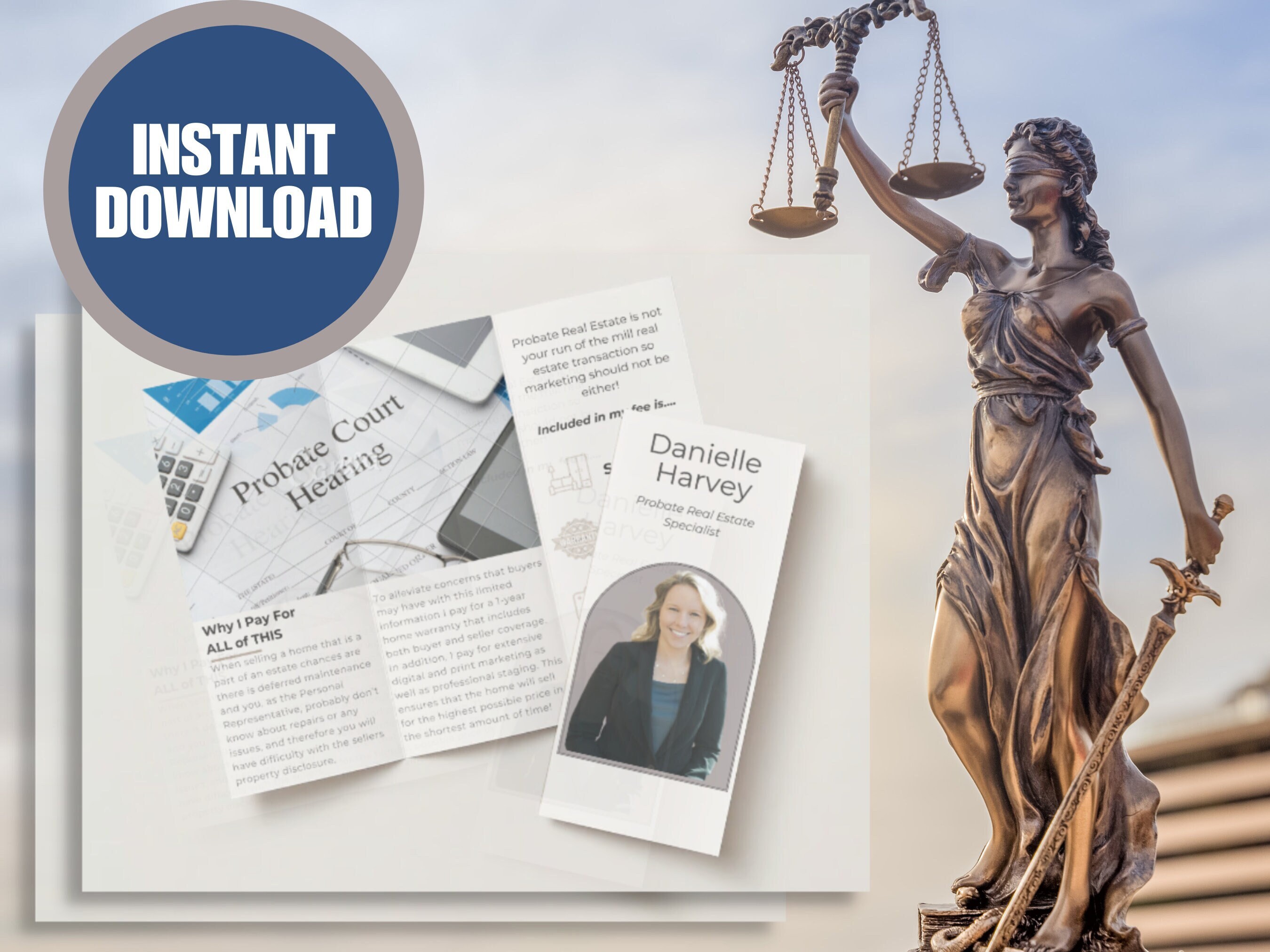 Real Estate Probate Brochure, Brochure for Probate Attorney, Probate ...