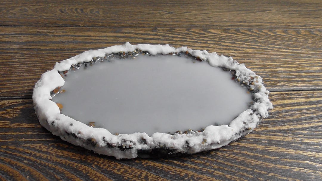 Frozen Resin Ice Lake River Pond Christmas Villages, Dioramas and ...