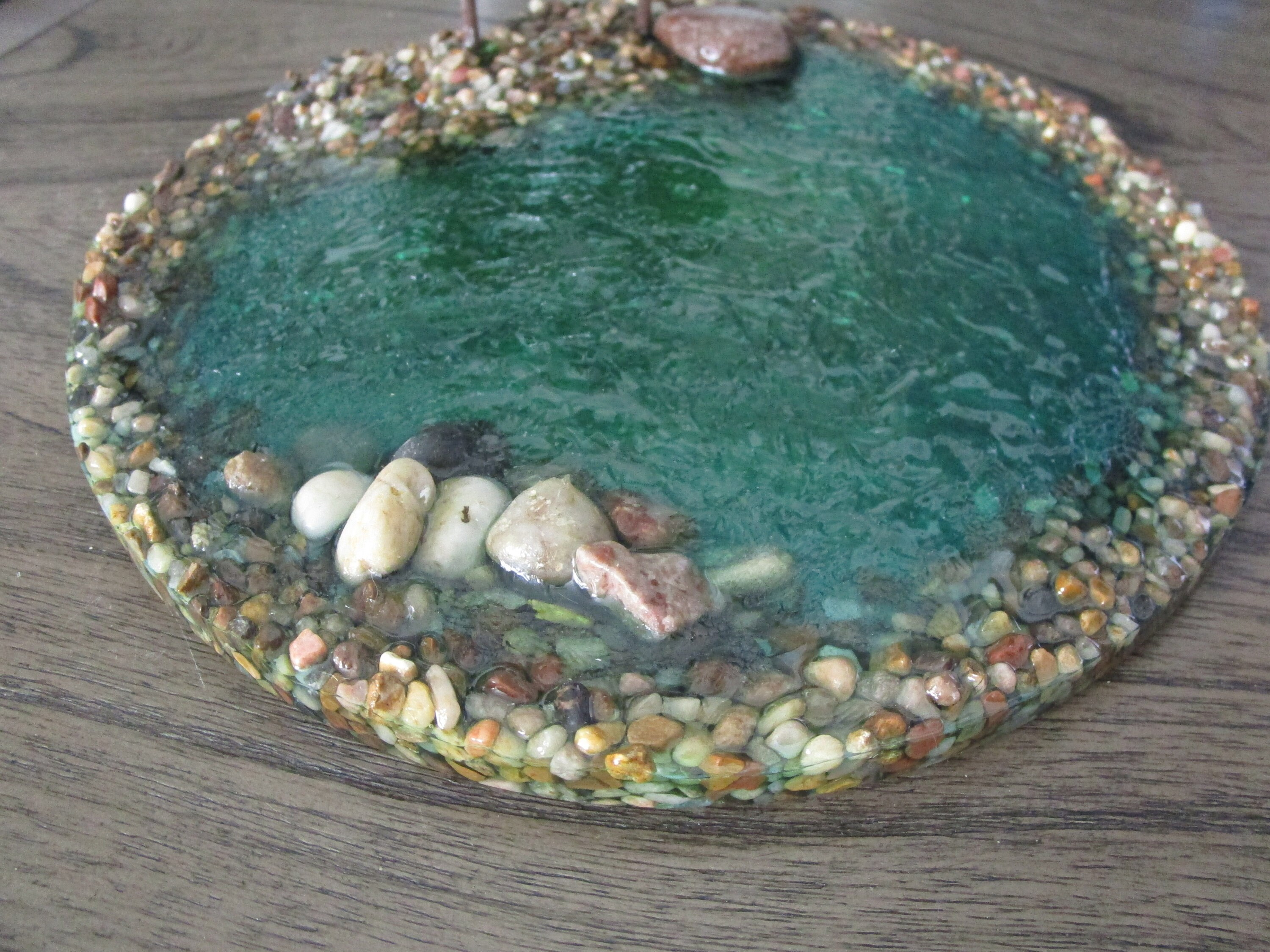 Realistic Looking 9 Resin Lake / Pond W Trees Perfect for Seasonal ...