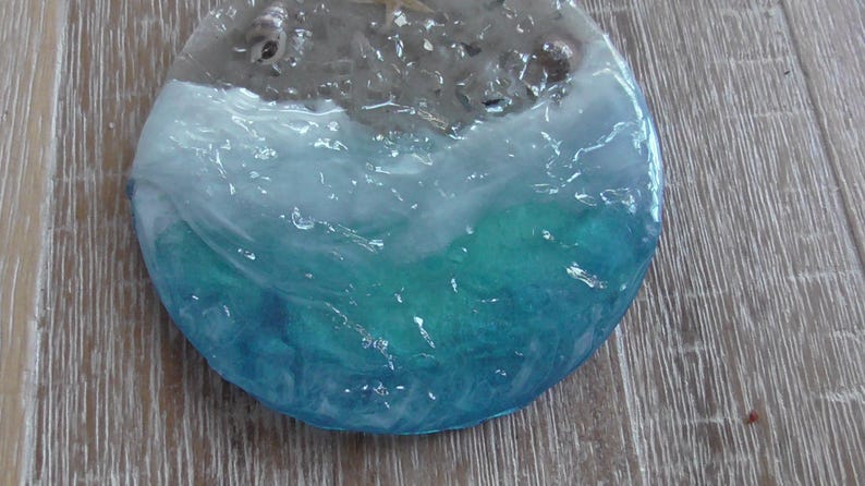 4" Mini Handcrafted Resin Lake, Ocean for Dioramas, Seasonal Village ...