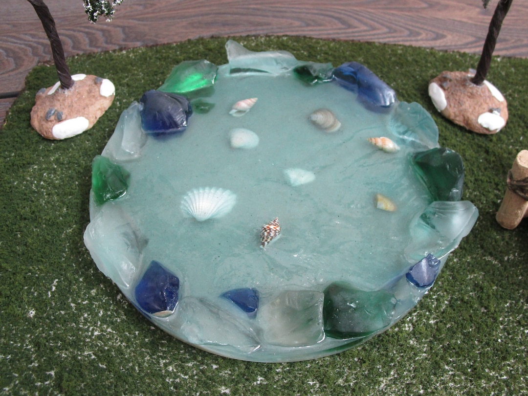 Lovely 7 Resin Lake / Pond Perfect Villages Dioramas Terrariums and ...