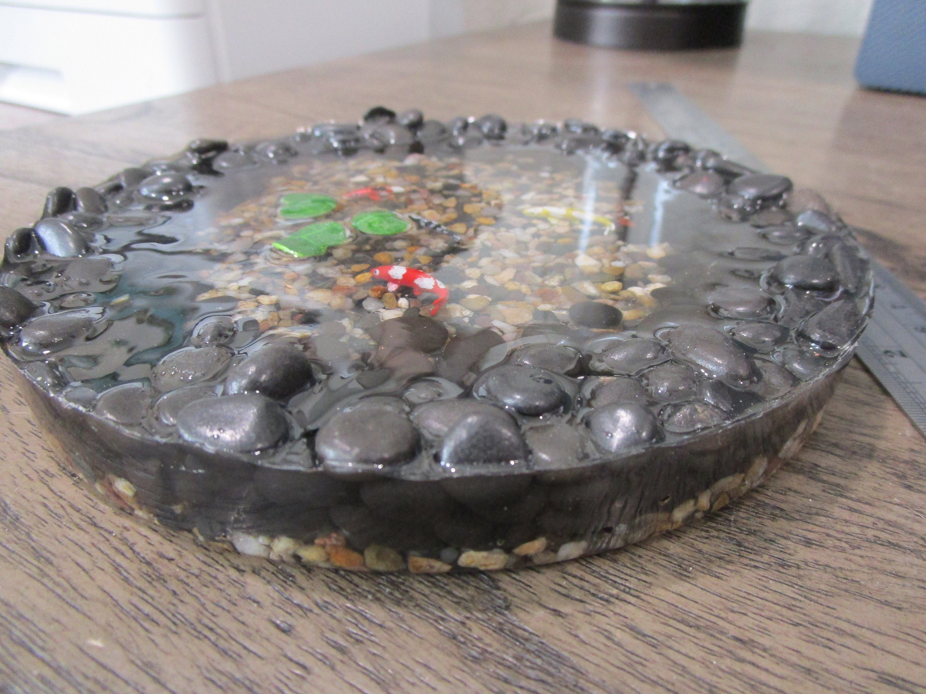 Resin Koi Lake Koi Pond Perfect for Seasonal Villages Dioramas Fairy ...