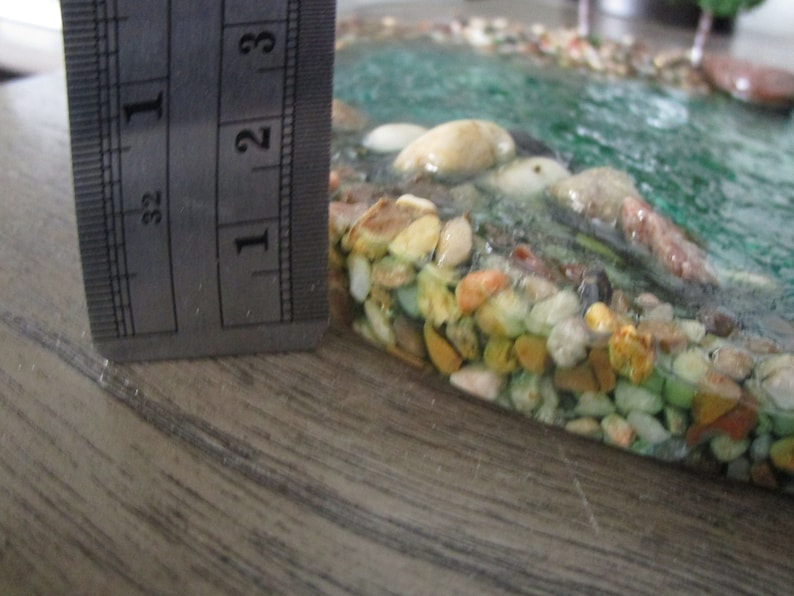 Realistic Looking 9 Resin Lake / Pond W Trees Perfect for Seasonal ...