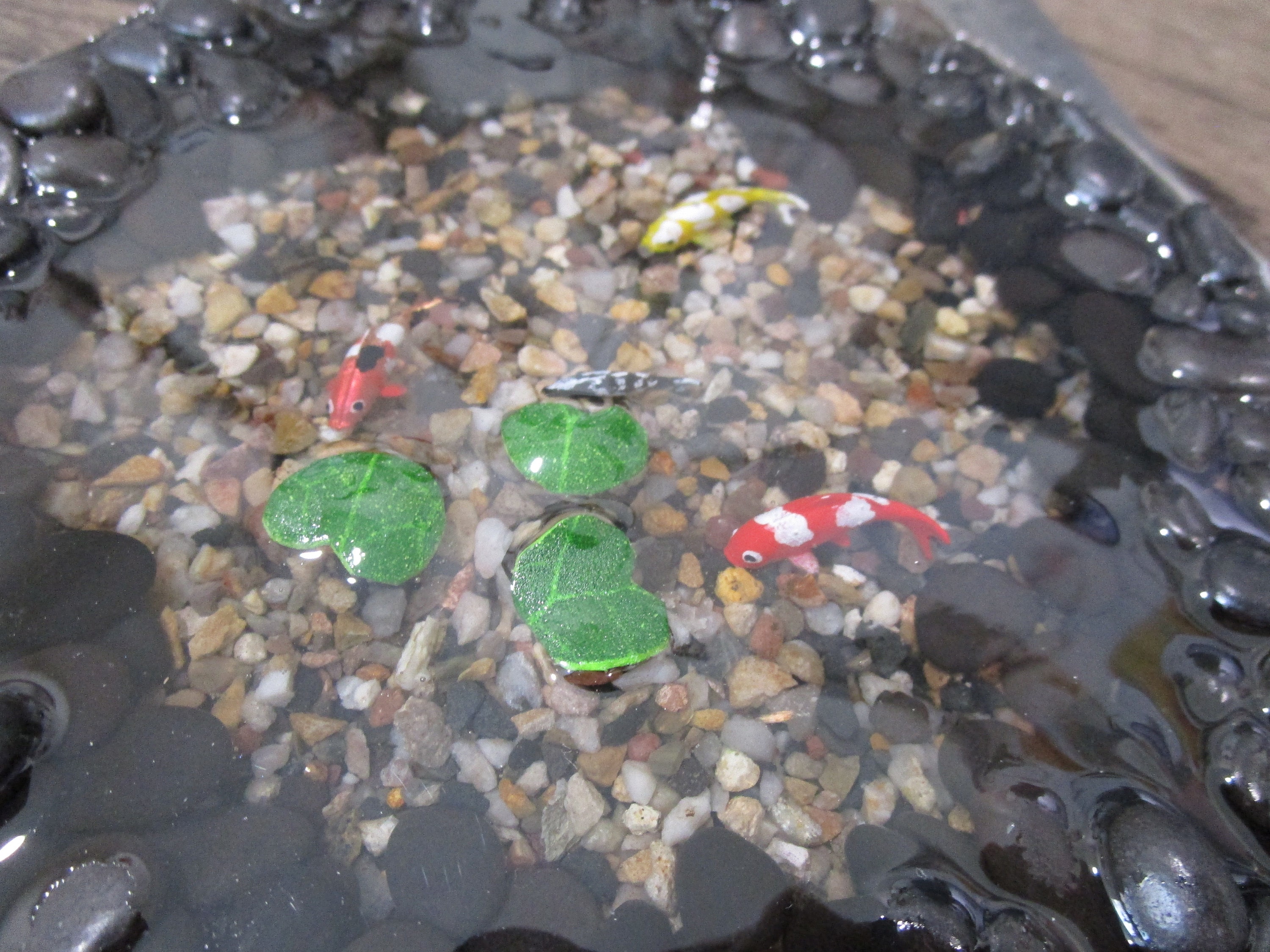 Resin Koi Lake Koi Pond Perfect for Seasonal Villages Dioramas Fairy ...