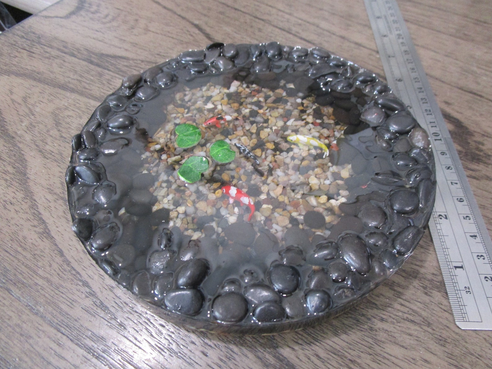 Resin Koi Lake Koi Pond Perfect for Seasonal Villages Dioramas Fairy ...