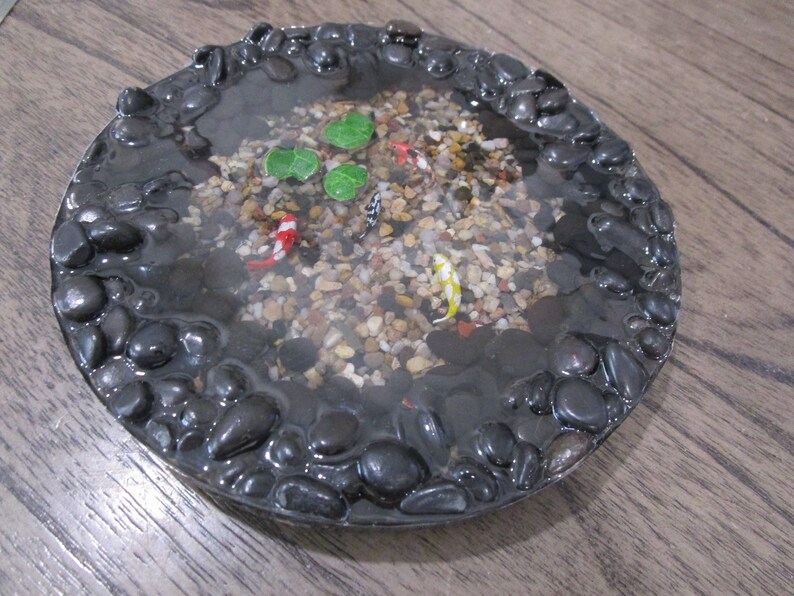 Resin Koi Lake Koi Pond Perfect for Seasonal Villages Dioramas Fairy ...