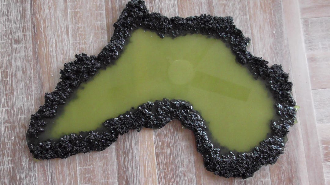 14" X 11" Mini Handcrafted Resin Swamp Lake for Dioramas, Halloween ...
