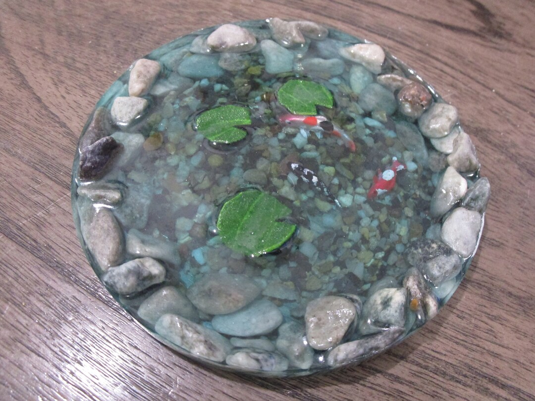 Realistic Looking Resin Koi Lake Koi Pond Perfect for Christmas ...