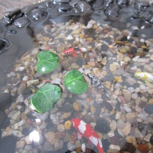 Resin Koi Lake Koi Pond Perfect for Seasonal Villages Dioramas Fairy ...