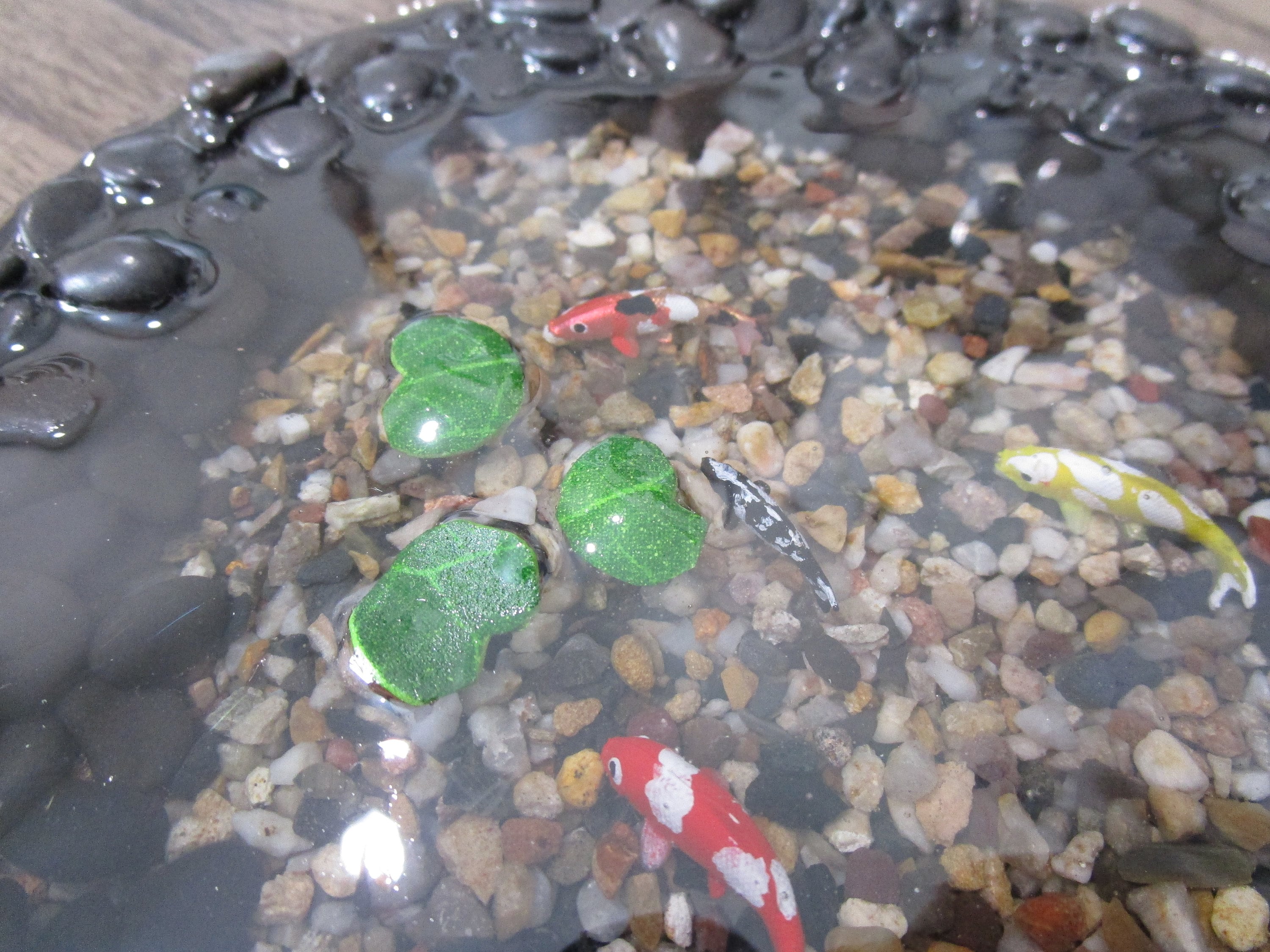 Resin Koi Lake Koi Pond Perfect for Seasonal Villages Dioramas Fairy ...