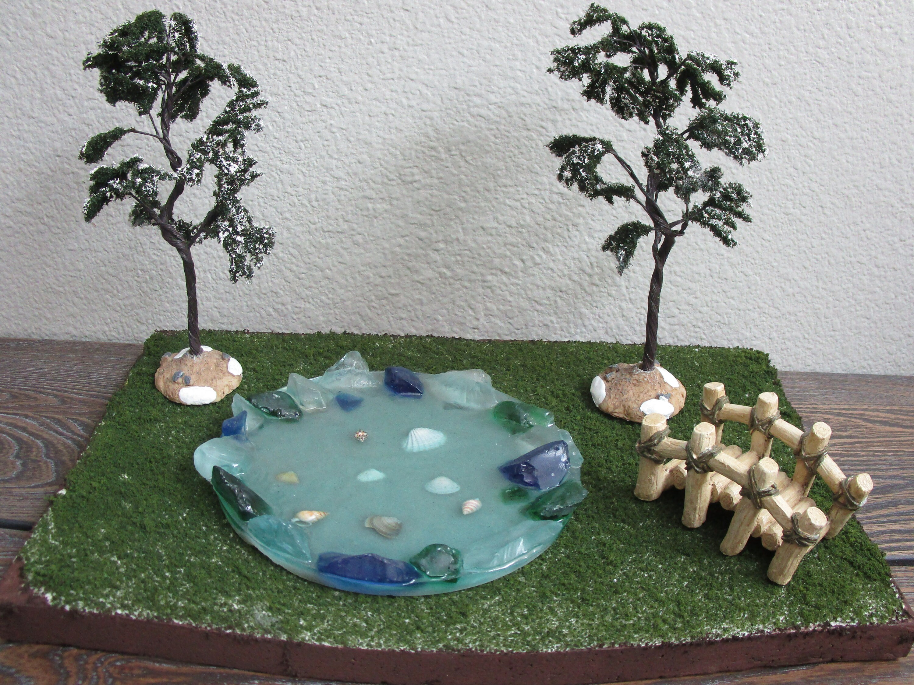 Lovely 7 Resin Lake / Pond Perfect Villages Dioramas Terrariums and ...