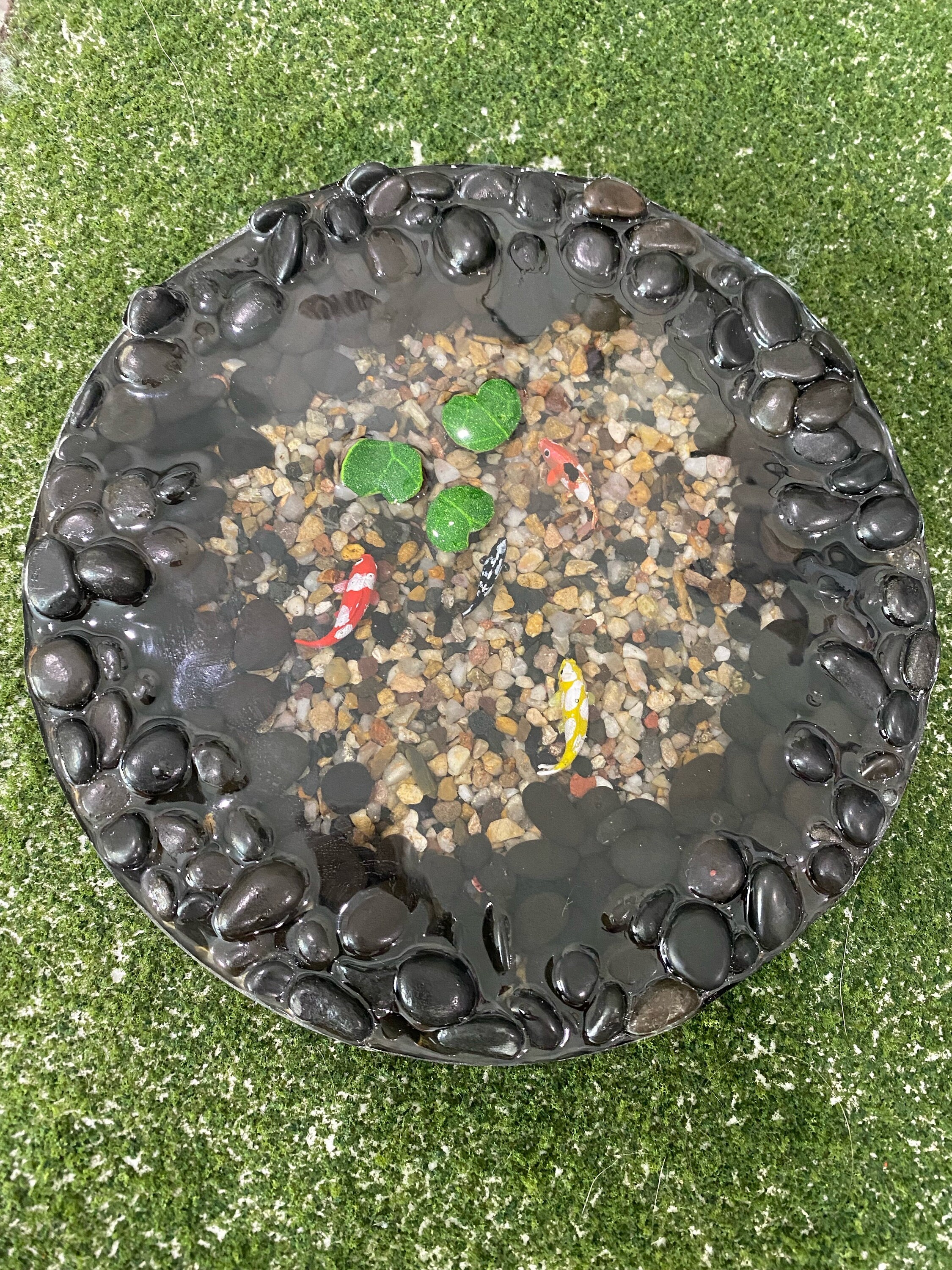 Resin Koi Lake Koi Pond Perfect for Seasonal Villages Dioramas Fairy ...