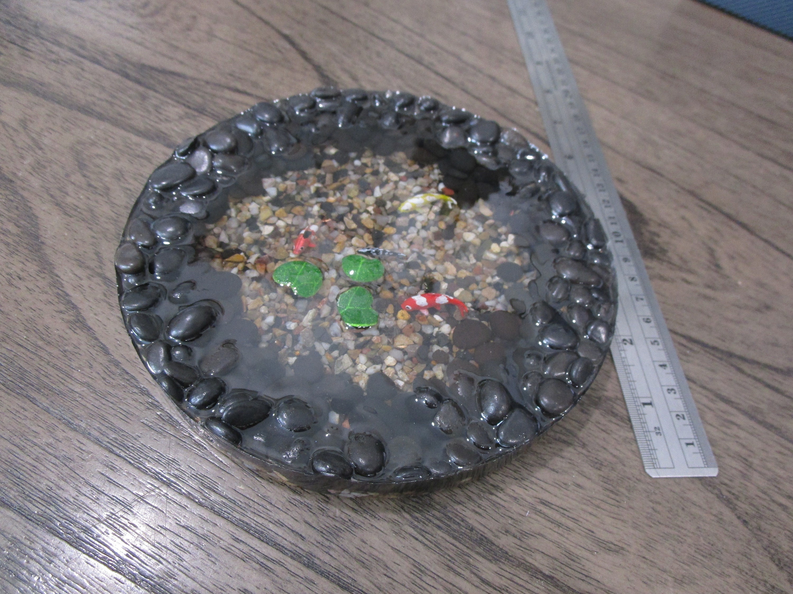 Resin Koi Lake Koi Pond Perfect for Seasonal Villages Dioramas Fairy ...