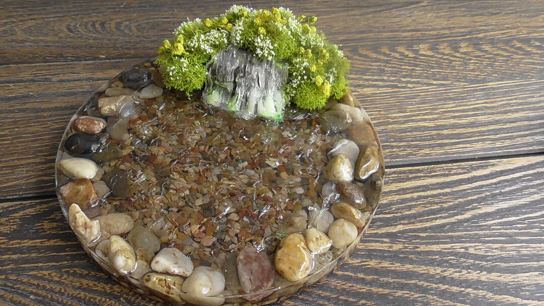Pretty Realistic Waterfall Pond Perfect for Seasonal Villages, Dioramas ...