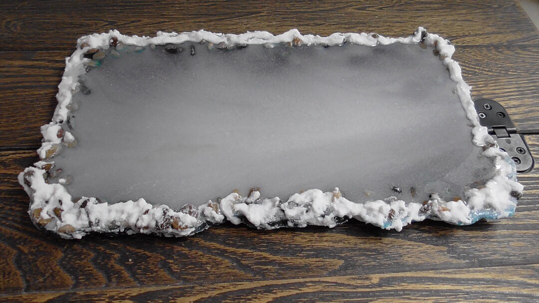 Frozen Resin Ice Lake River Pond Christmas Villages, Dioramas and ...