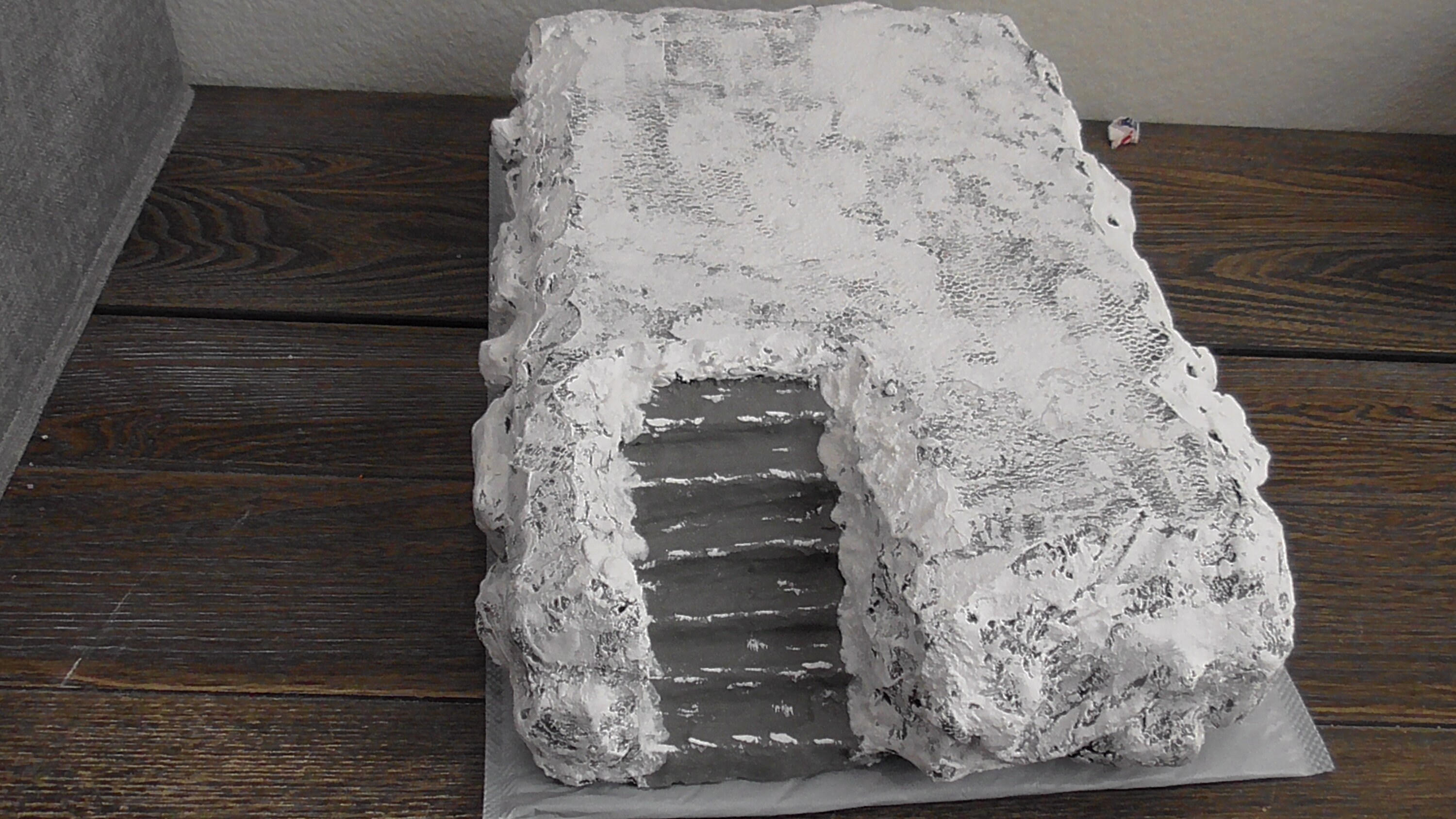 Snowy Mountain Platform Base 4h With Steps for Christmas Village Great ...