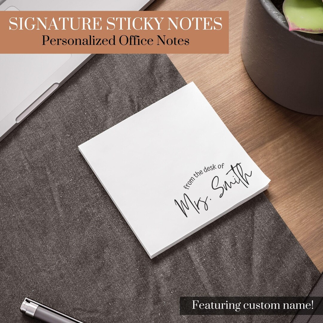 Personalized Post-it® Notes: Custom Teacher Notepad - Etsy