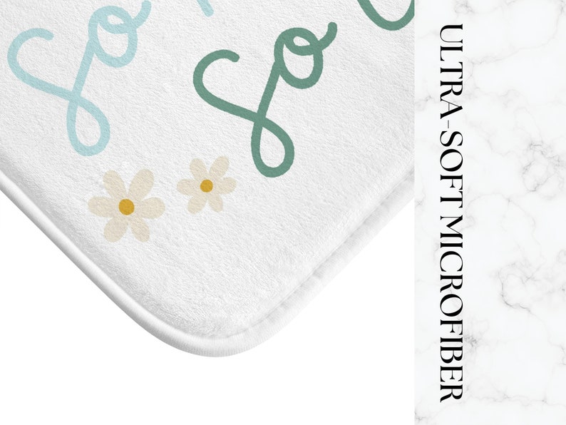 So Fresh, so Clean Bath Mat Cute Bath Mat, Non Slip Bath Mat, Simple ...