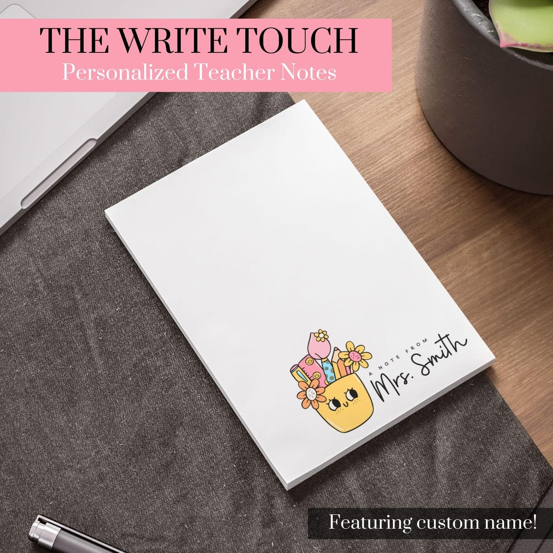 Personalized Post-it® Notes: Custom Teacher Notepad, to Do List - Etsy