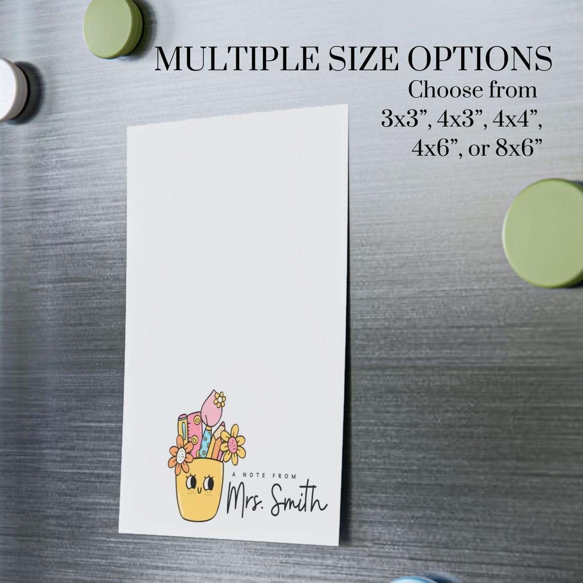 Personalized Post-it® Notes: Custom Teacher Notepad, to Do List - Etsy