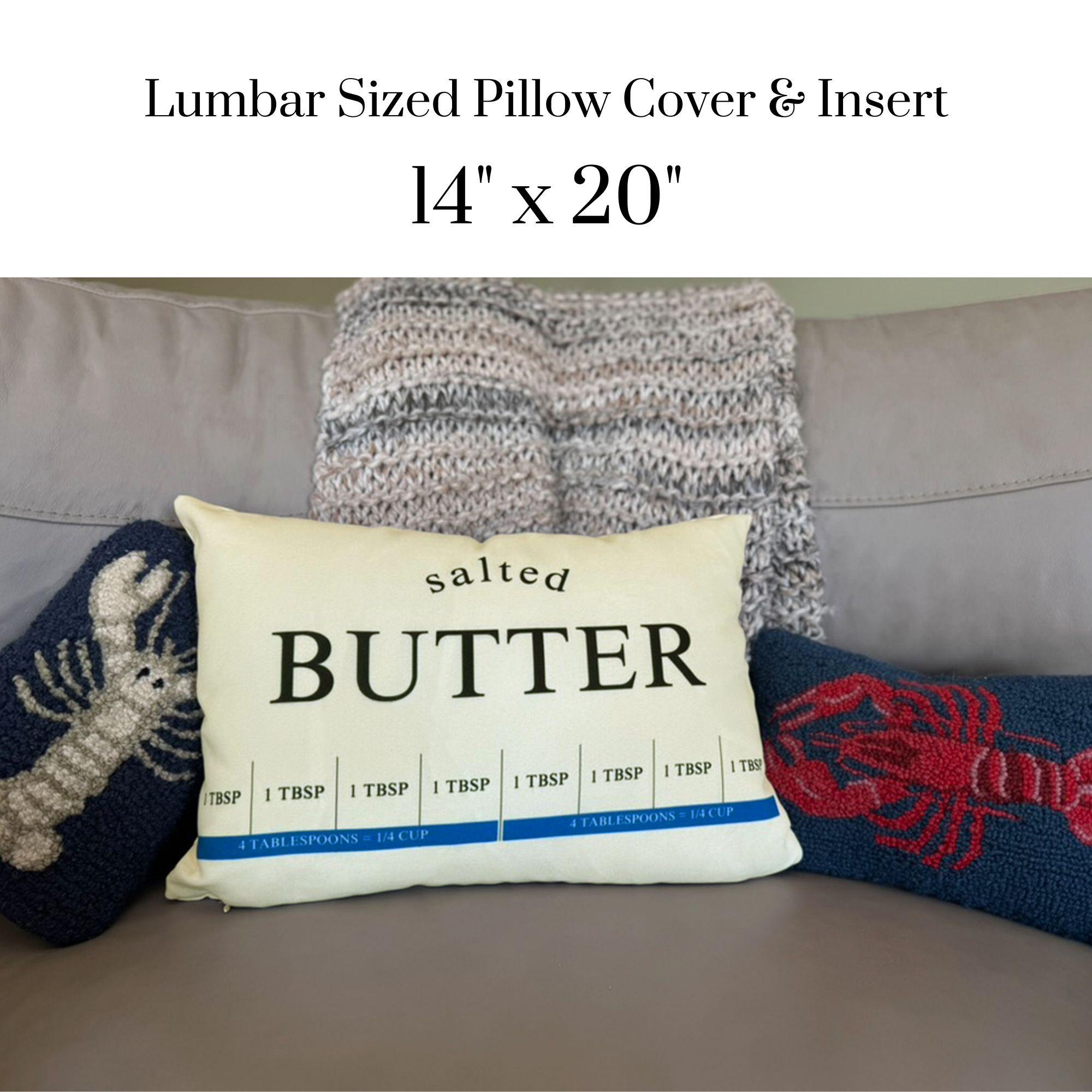 Funny Butter Lumbar Pillow With Zipper Cover - Unique Chef Foodie Gift ...