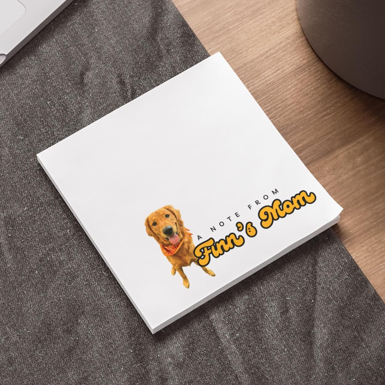 Custom Dog Photo Sticky Notes With Personalized Name Design - Etsy