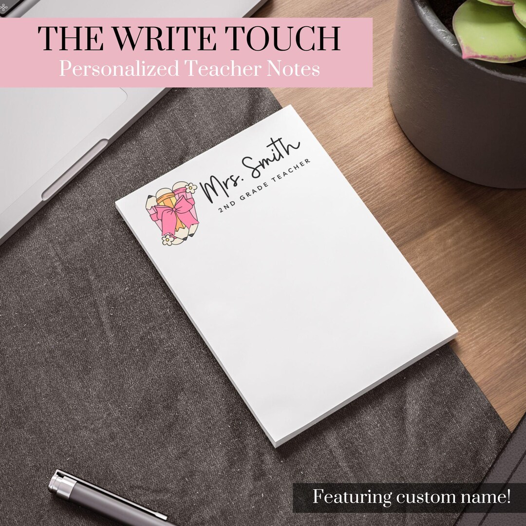 Custom Academic Sticky Notes: Personalized Memo Pad Set for Students ...