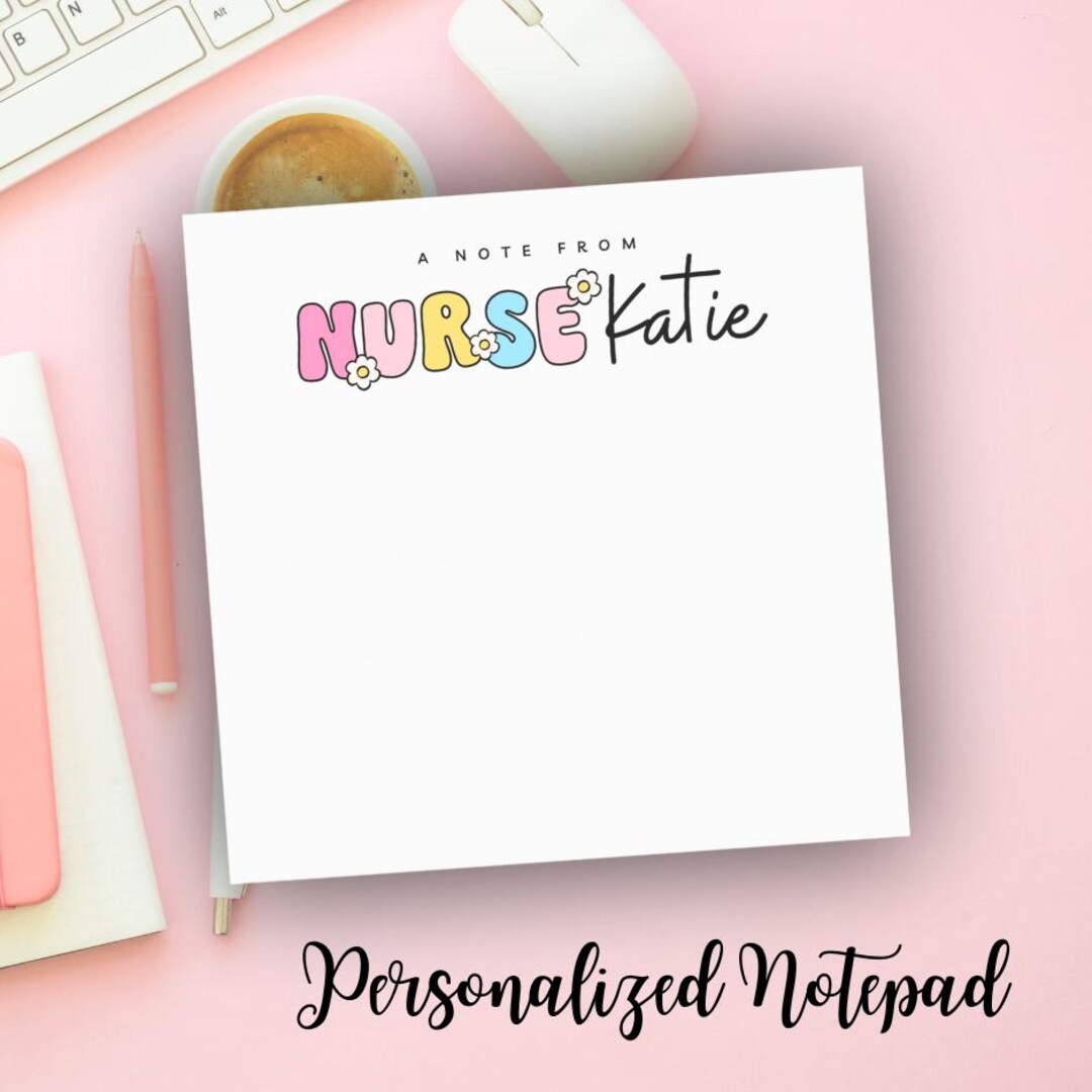 Custom Floral Post-it Notes for Nurses With Bright Patterns - Etsy