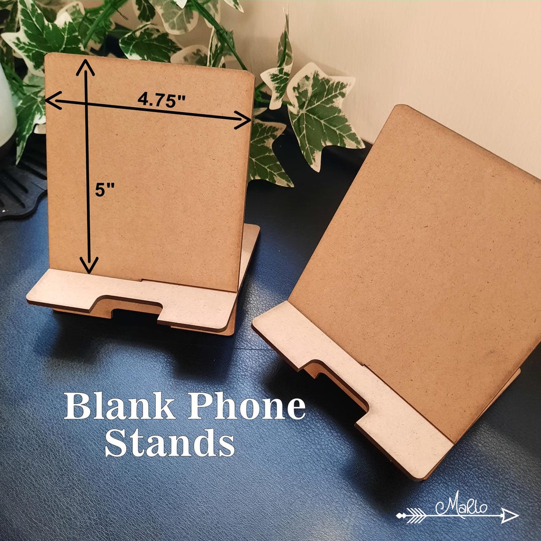 Phone Stands | Blank | DIY | Paint Craft Supply | Laser Cut - Etsy