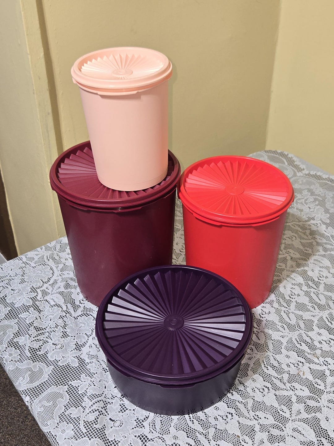 Tupperware Set of 4 Containers - Etsy