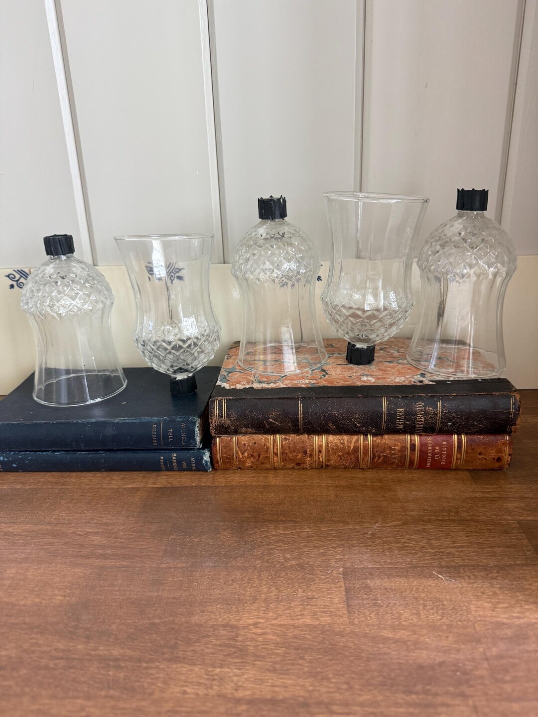 Glass Votive Holder Candleabra Inserts Vintage Clear Crystal Glass ...