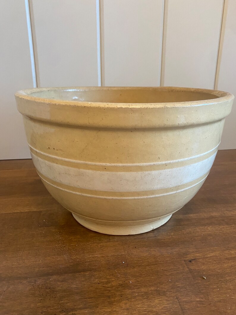 Antique Yellow Ware Watt Ware Eve-n Bake Ovenware Large Bowl - Etsy