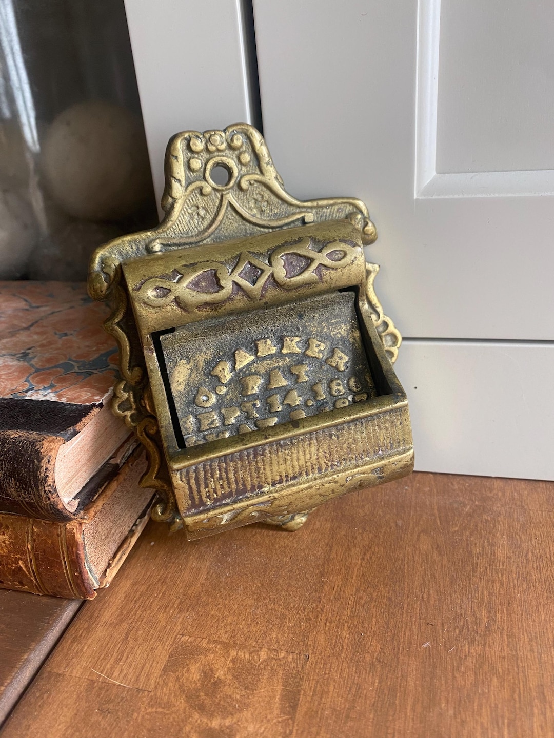 Antique Victorian Parker Brass Matchstick Holder Patented 1869/1870 - Etsy