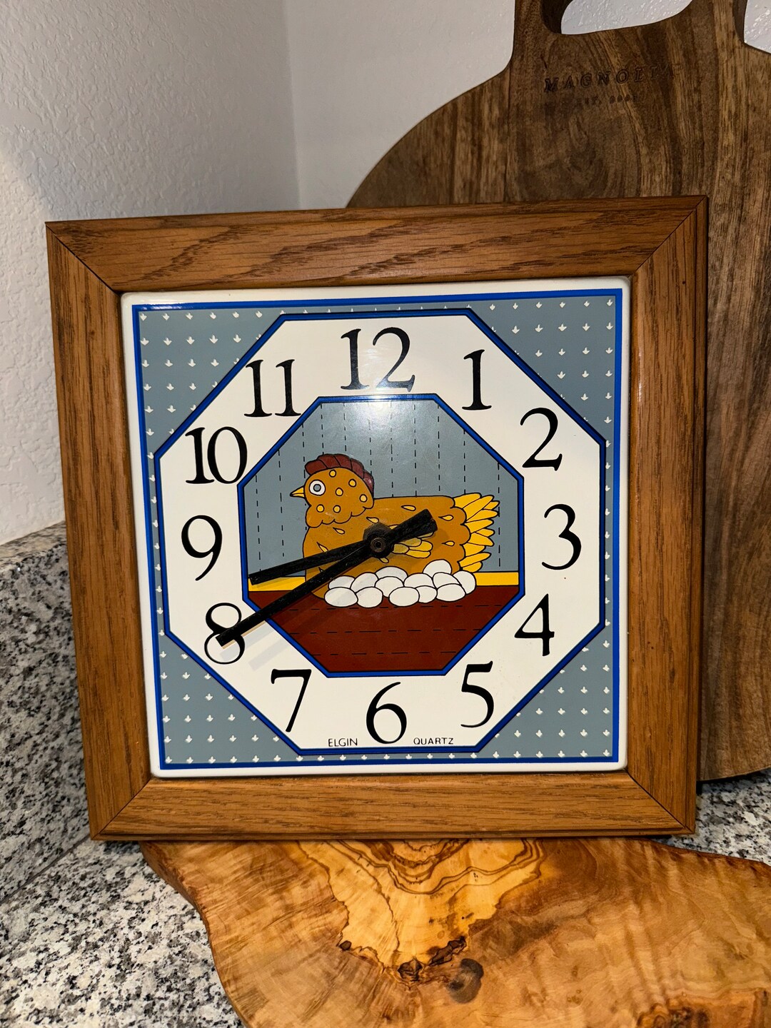 Elgin Quartz Clock - Etsy