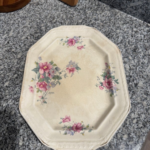 Edwin M Knowles Platter - Etsy