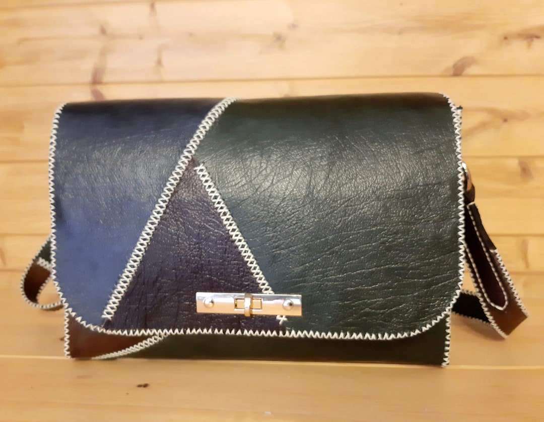 Handmade Genuine Leather Shoulder Bag - Etsy