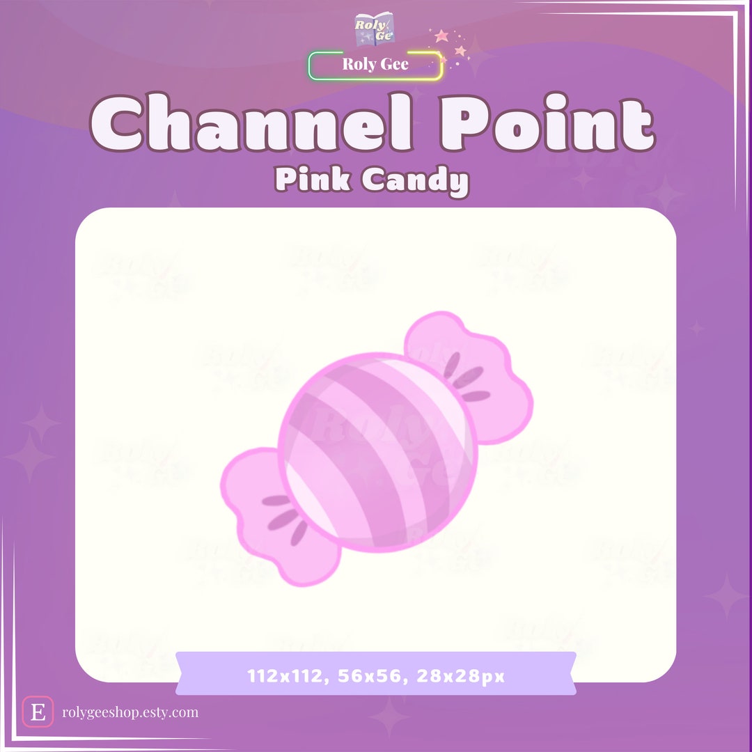 Pink Candy Channel Point Twitch Redeem Twitch Icon - Etsy