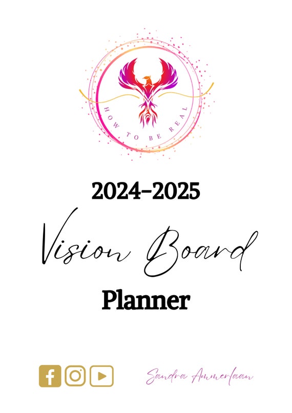 Vision Board Logo Vision Board Planner 2024 & 2025 Mega Bundle